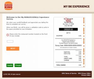 How To Take Burger King Survey on Mybkexperience.com