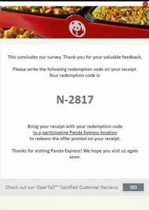 How To Take PandaExpress/Feedback Survey