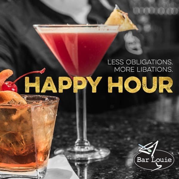 Bar Louie Happy Hour Half Price Apps Martinis More